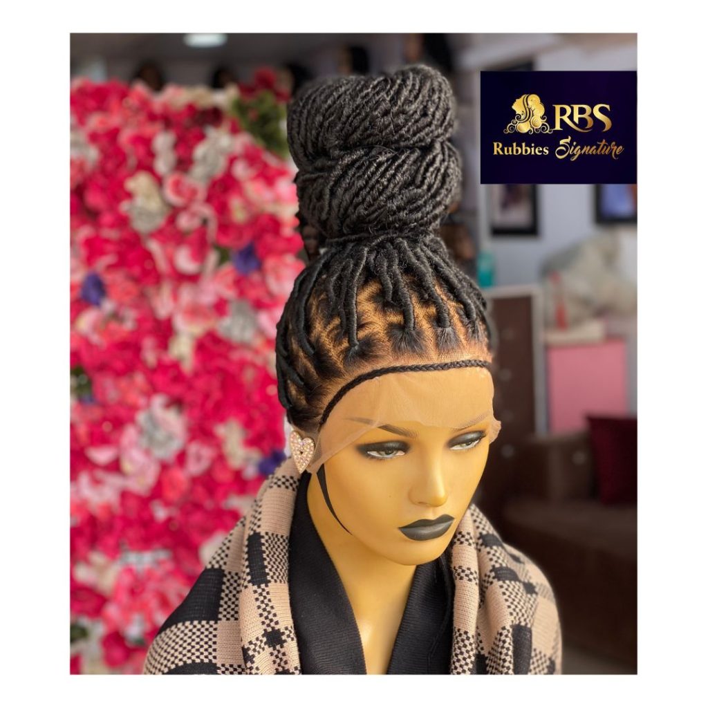 REGINA SOFT LOCS DOUBLE BUN - Braided Wigs Store Nigeria | Rubbies ...