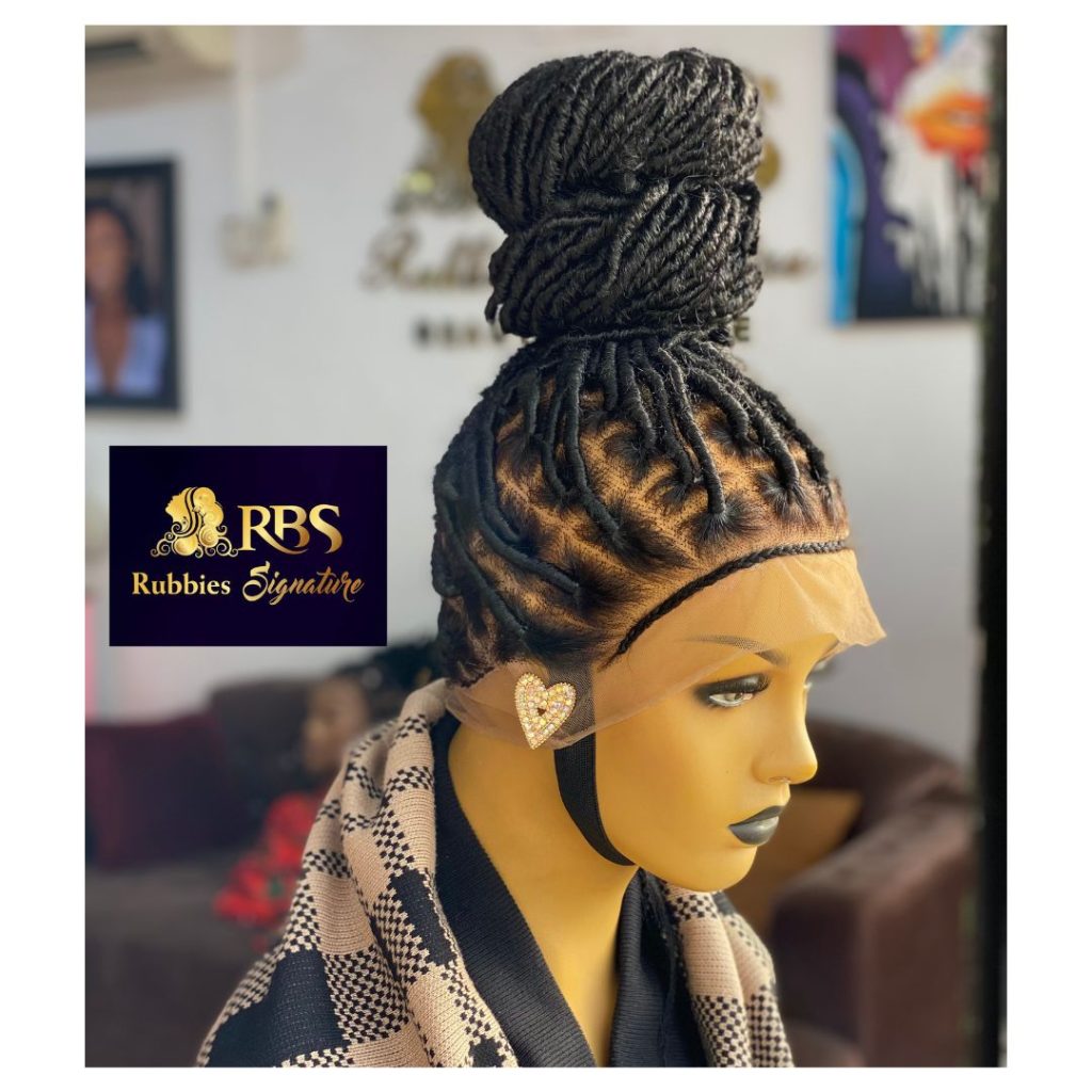 REGINA SOFT LOCS DOUBLE BUN - Braided Wigs Store Nigeria | Rubbies ...
